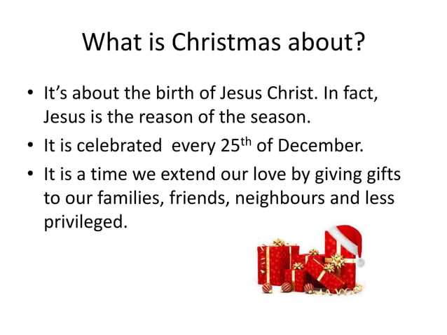 Ebuka's christmas homework | PPT