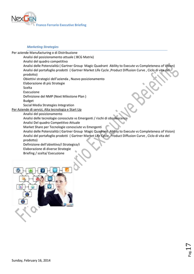 Nex-Gen Next Generation Software Technologies Franco Ferrario Excutive ...