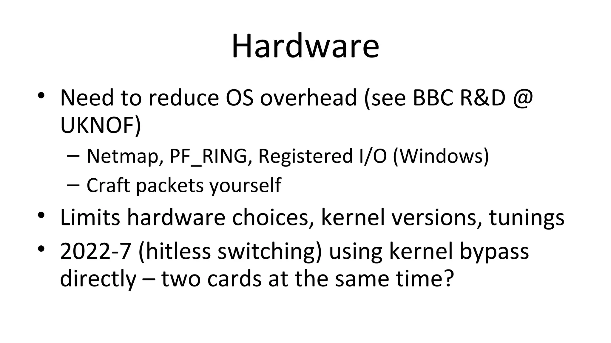 Implementing Uncompressed over IP in software and the pitfalls | PPT