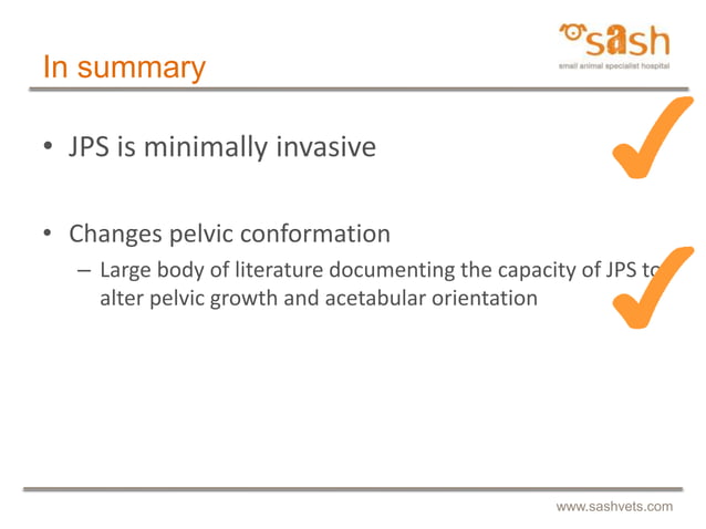 SASH : Juvenile pubic symphysiodesis by Dr Daniel R James | PPT