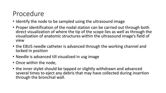 Endobronchial ultrasound - EBUS | PPTX | Lung and Respiratory Health ...