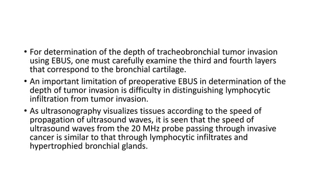 Endobronchial ultrasound - EBUS | PPTX | Lung and Respiratory Health | Diseases and Conditions