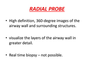EBUS (ENDOBRONCHIAL USG) | PPTX