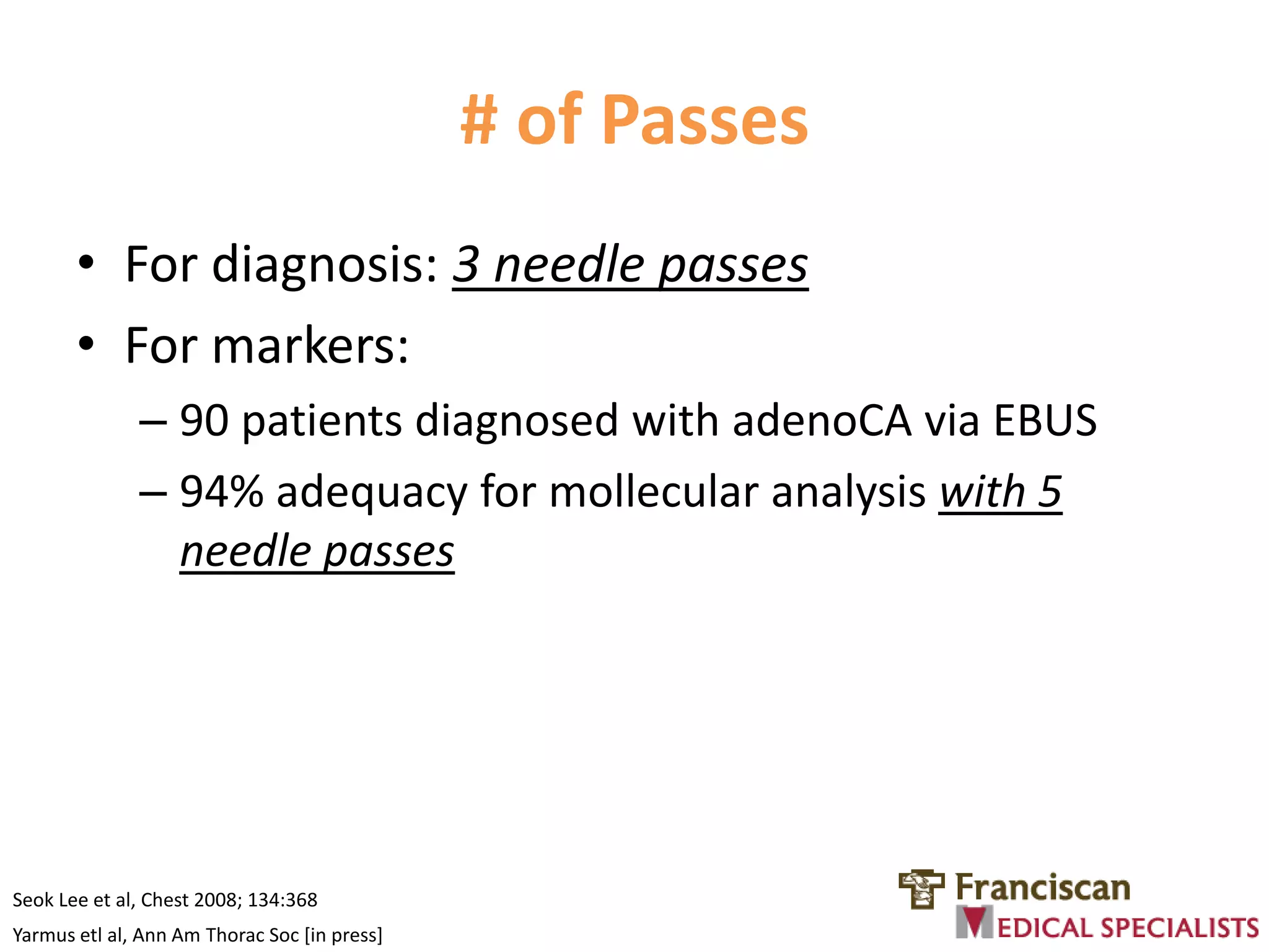 Endobronchial Ultrasound Guidance of TBNA. Current Approach To Lung ...