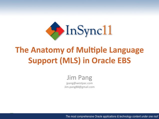 E-Business Suite 1 _ Jim Pang _ The anatomy of multiple language ...