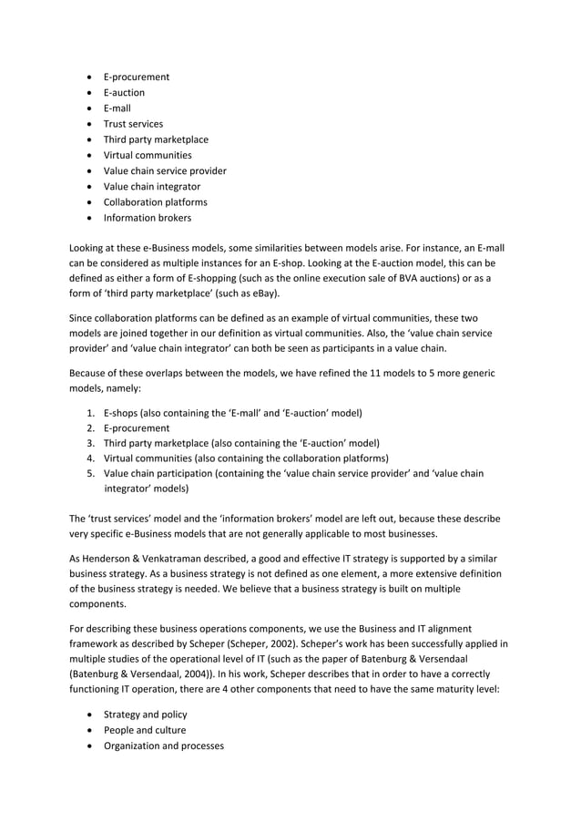 Ebusiness considerations | PDF