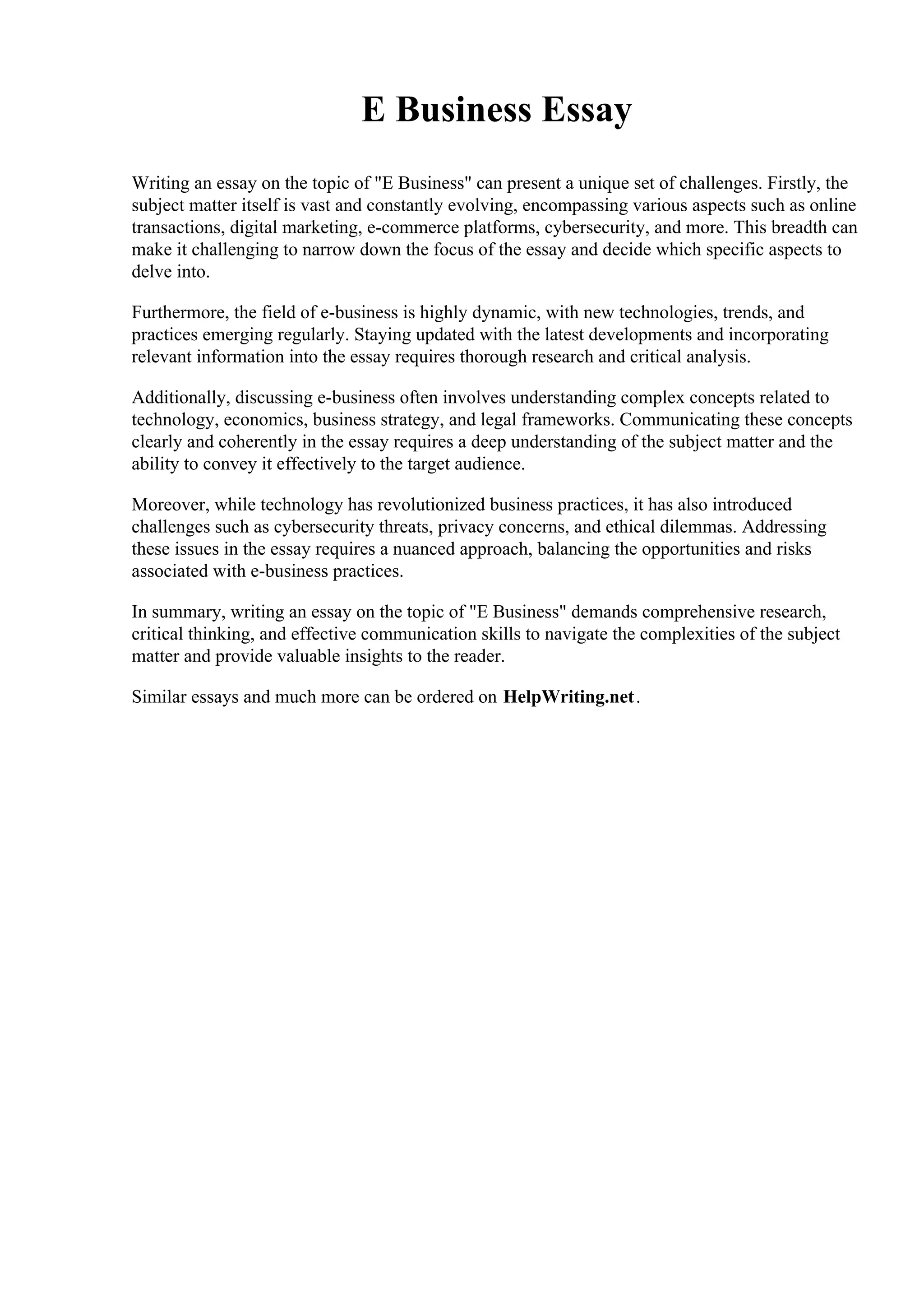 E Business Essay.pdf