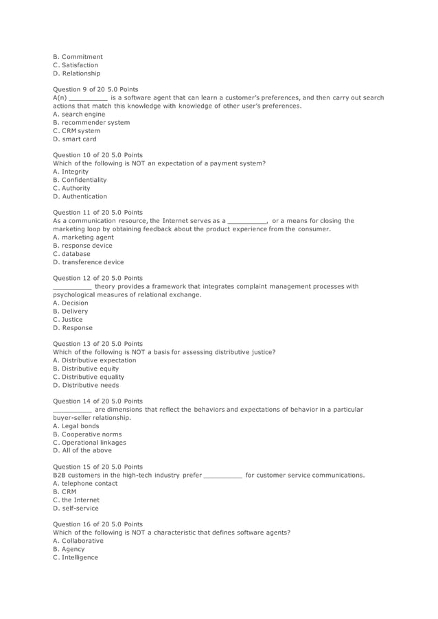 E business mcq score 100% | PDF