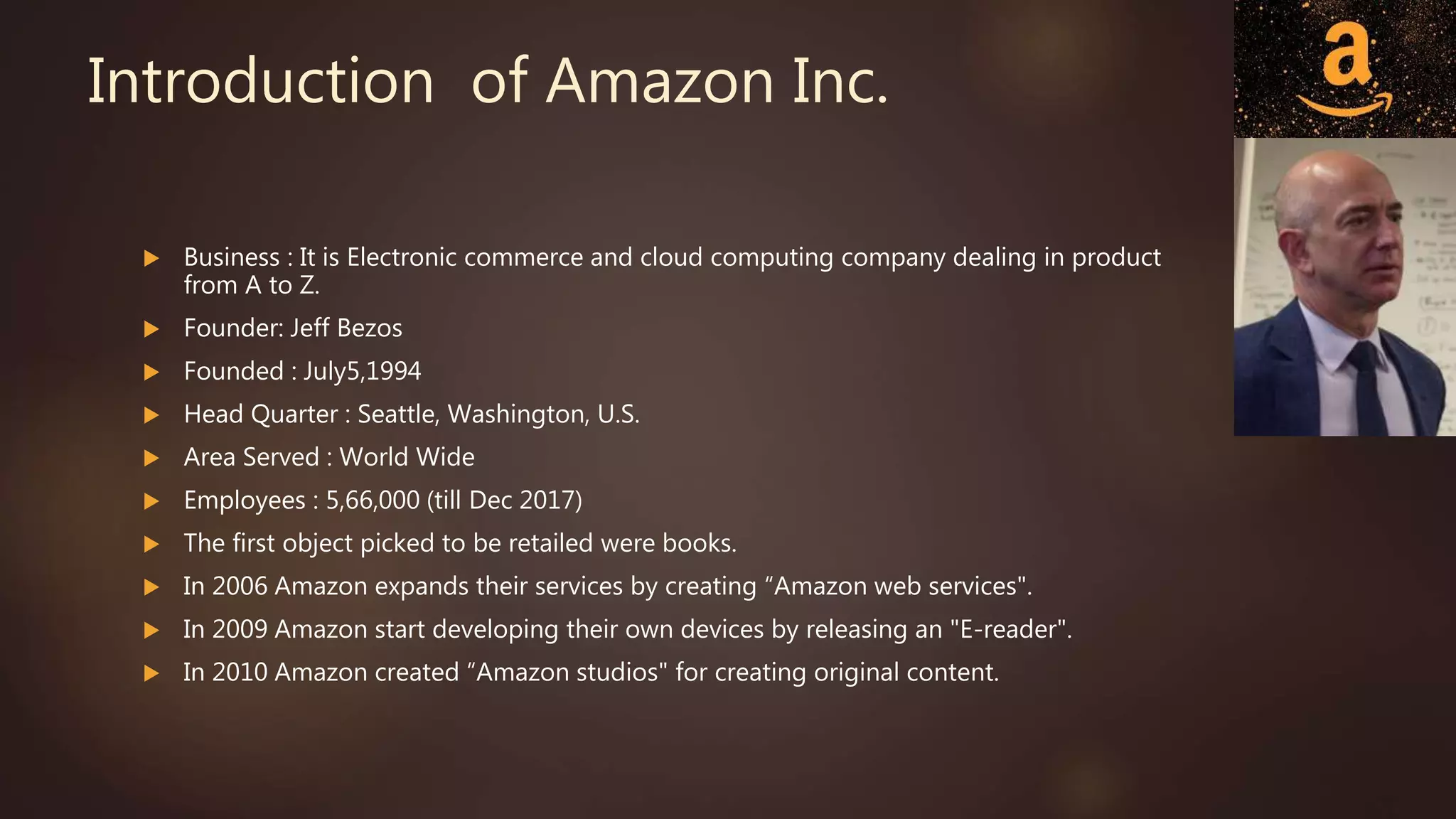 E business model of amazon | PPTX