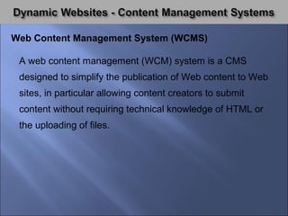 presentation on static website design | PPT