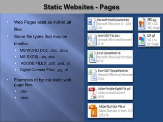 presentation on static website design | PPT
