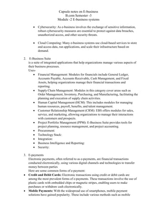 E business system 2nd module.pdf | Credit Cards | Personal Debt