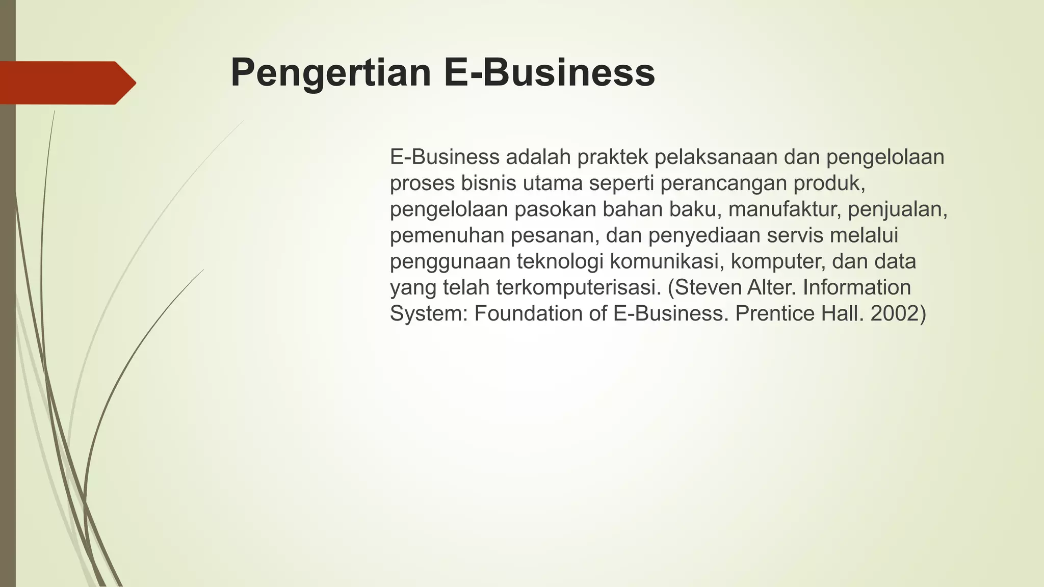 E bussiness dan e commerce | PPTX