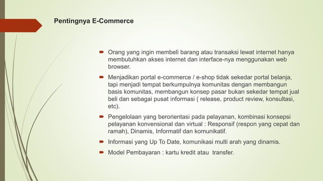 E bussiness dan e commerce | PPTX