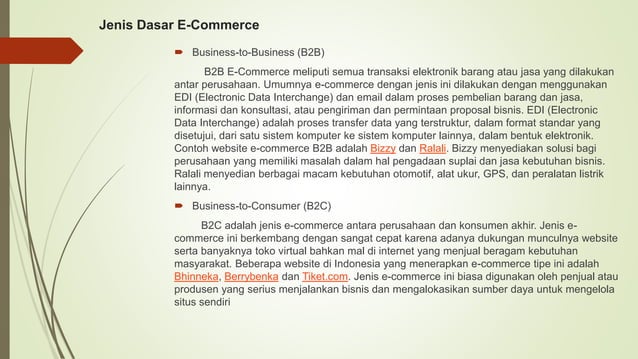 E bussiness dan e commerce | PPTX
