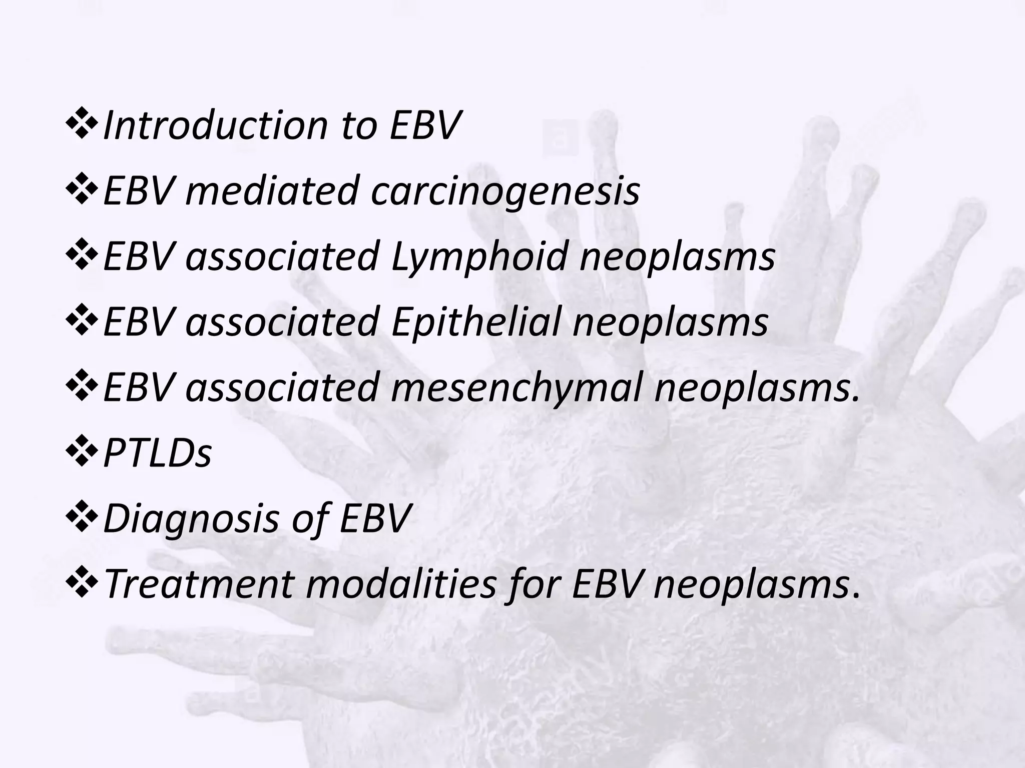 Ebv related neoplasms | PPTX