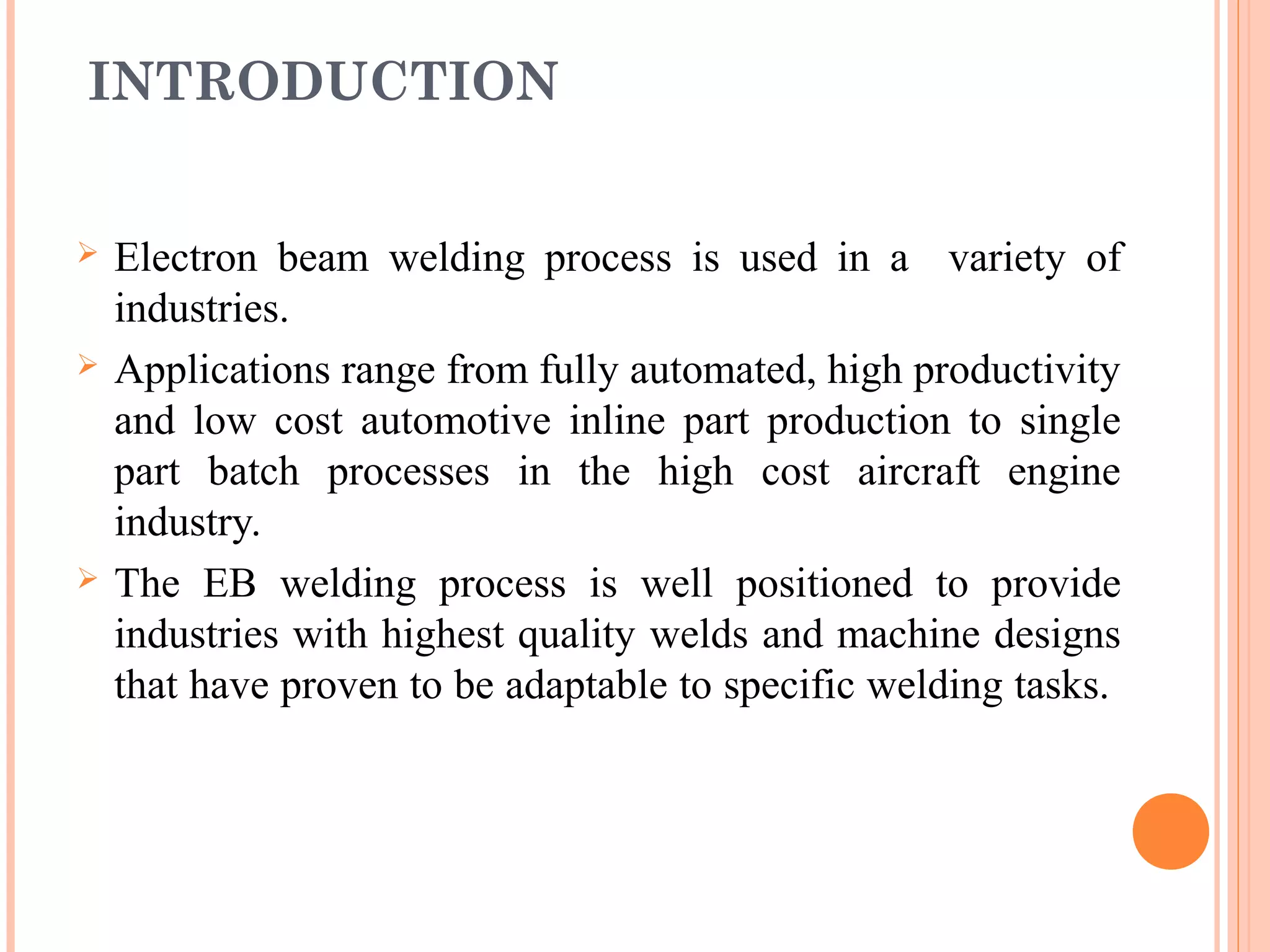 Electron Beam Welding | PPT