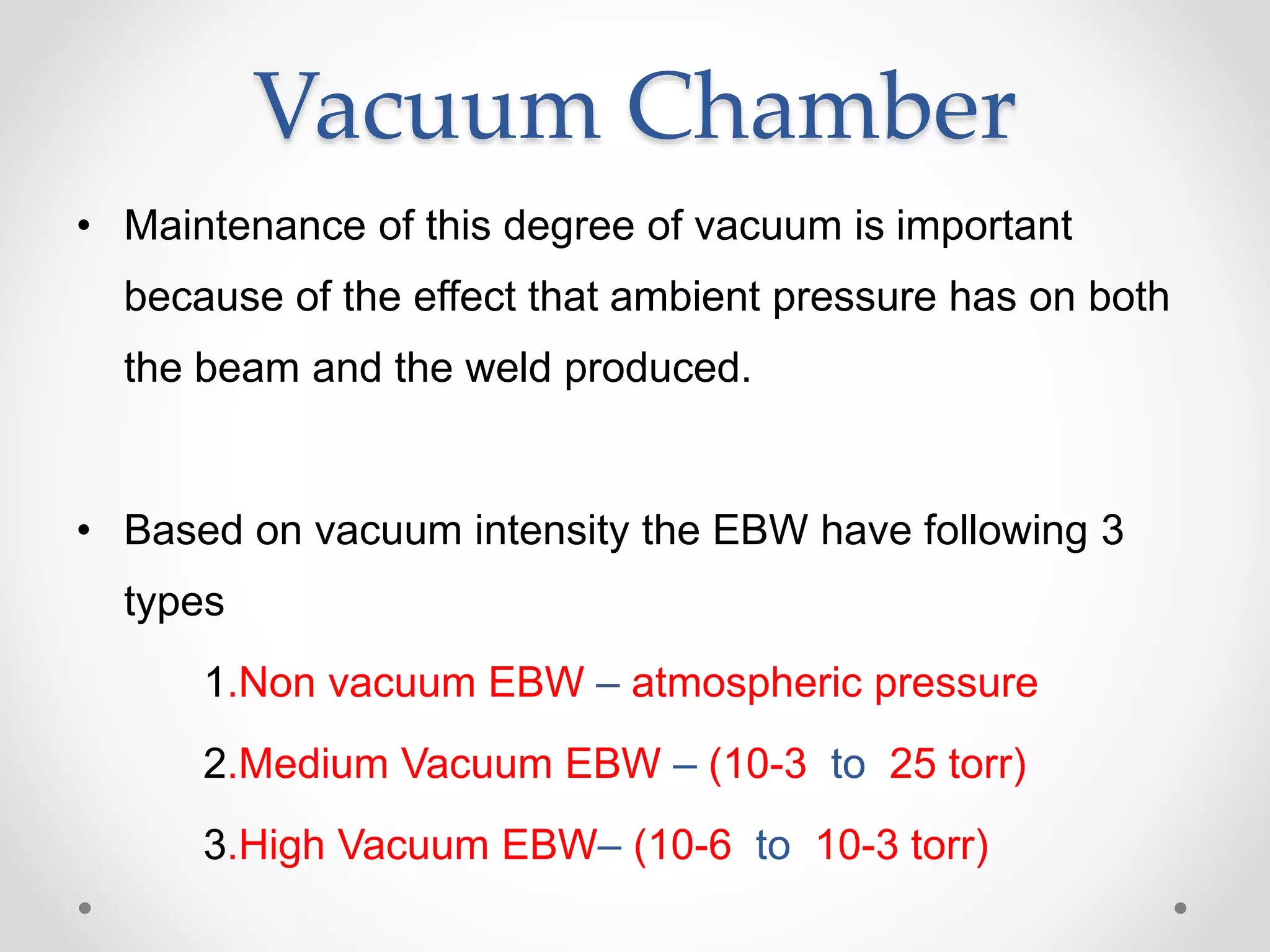 Electron Beam Welding (EBW) Basics | PPTX
