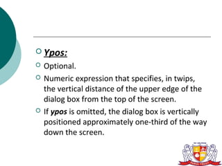 INPUT BOX- VBA | PPT | Computing | Technology & Computing
