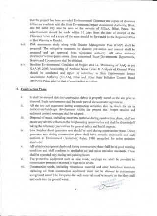 Environment Clearance Letter | PDF