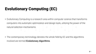 Evolutionary Computing Technology - Genetic Algorithm | PDF