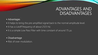Pre-emphasis and de-emphasis circuits | PPTX