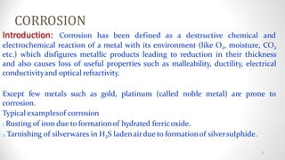 EC-CDT-Unit-2; Corrosion and types of corrosion | PDF