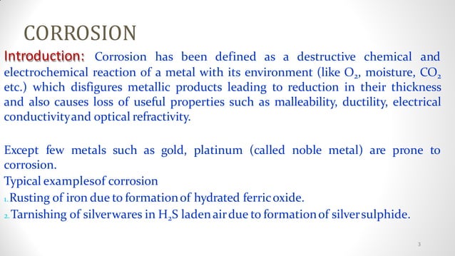 EC-CDT-Unit-2; Corrosion and types of corrosion | PDF