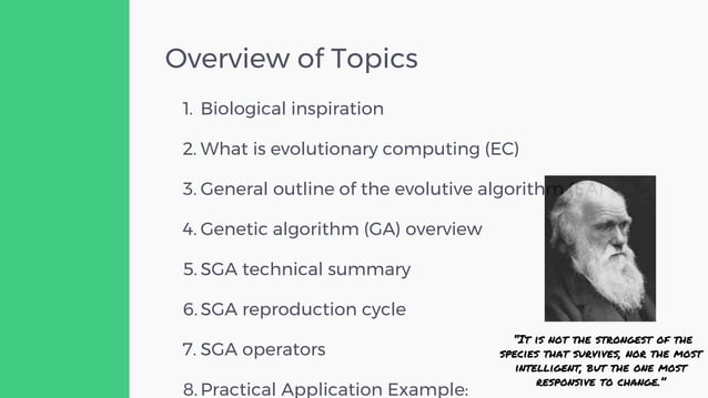 Evolutionary Computing Genetic Algorithms An Introduction Ppt