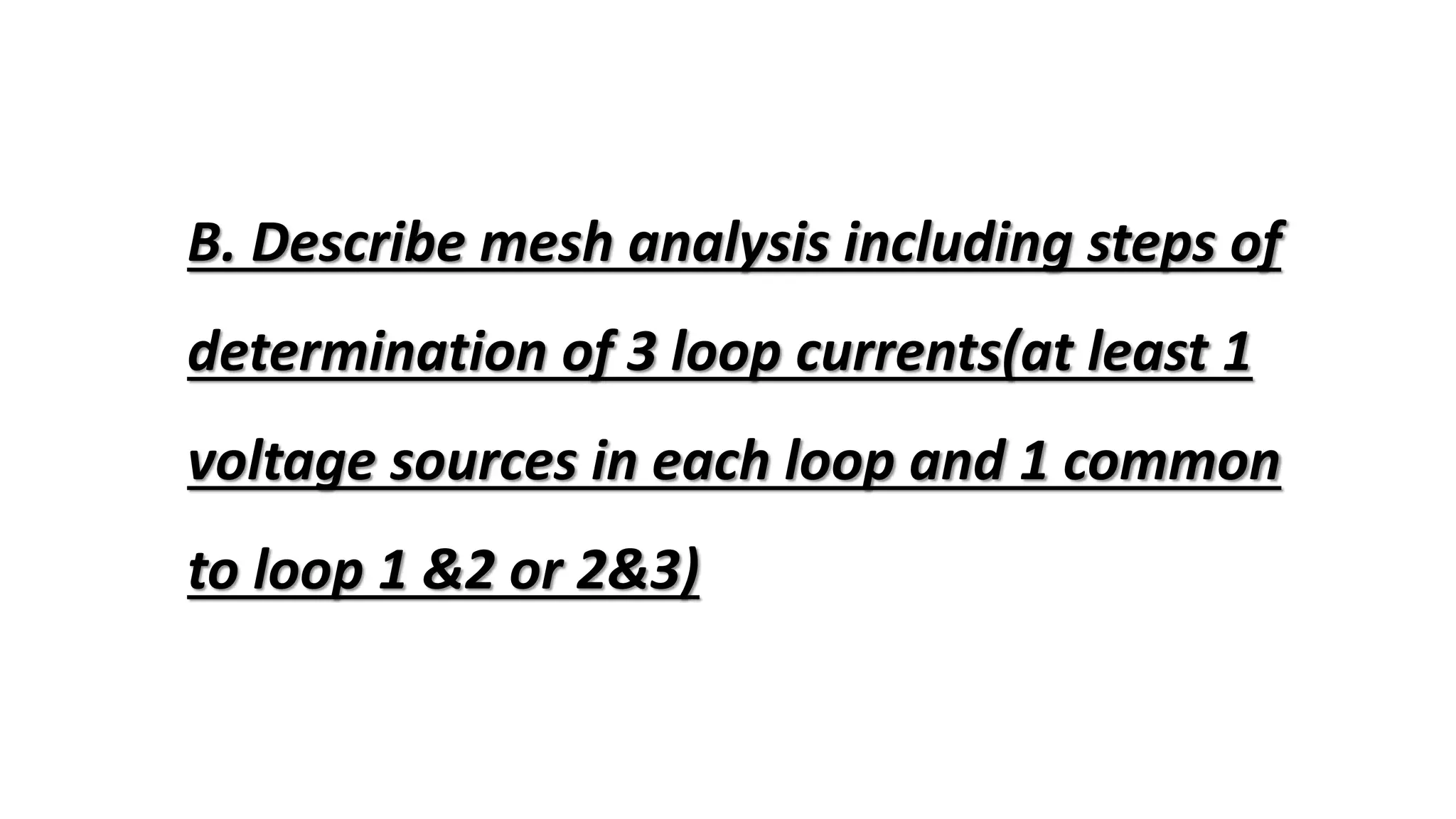 Nodal & Mesh Analysis | PPTX