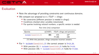 Modeling and Reasoning in Event Calculus using Goal-Directed Constraint Answer Set Programming | PPT