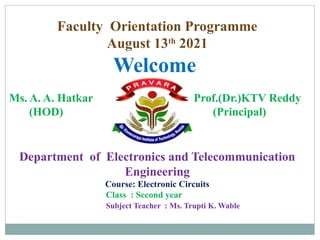 Introduction to electronics circuit & designs | PPTX