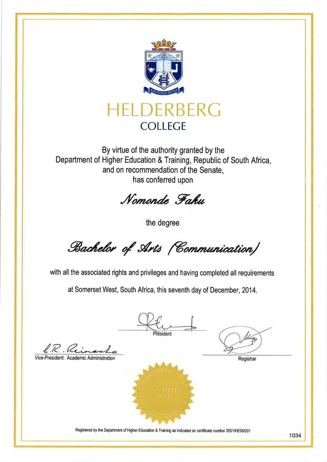 Degree and transcript | PDF