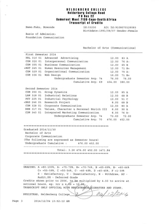 Degree and transcript | PDF