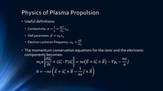 Plasma thrusters PP | PPTX
