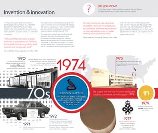Johnson Matthey 40 Years of Cleaner Air | PDF