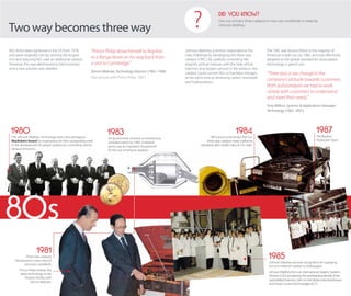 Johnson Matthey 40 Years of Cleaner Air | PDF