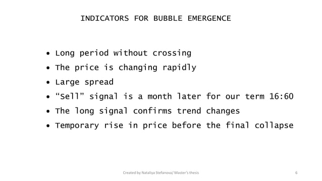 Speculative bubbles_Master Thesis | PPT