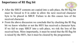 Serial communication in 8051 microcontroller | PPTX