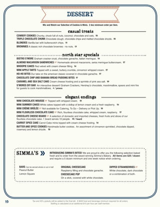 NSC CATERING MENU 2016 EMAIL | PDF