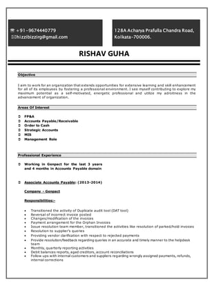 Rishav Guha - Curriculum Vitae | PDF