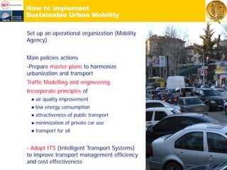 Guidelines for a Sustainable Mobility Plan for Tbilisi | PDF