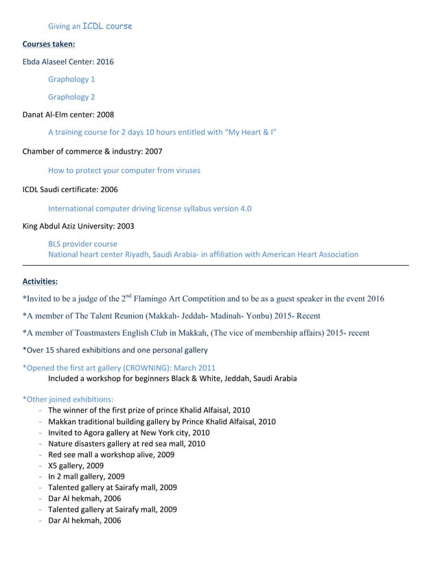 CV latest update 2016 | PDF