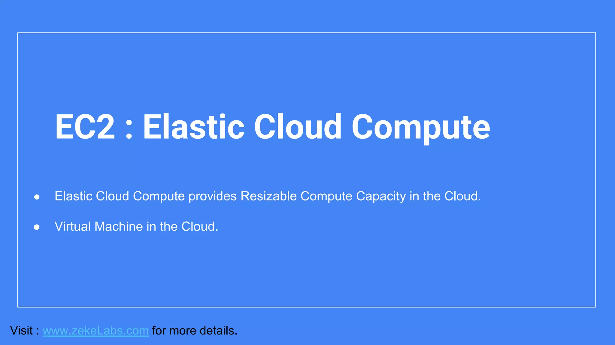 AWS Elastic Compute Cloud (EC2) | PPTX | Cloud Computing | Internet