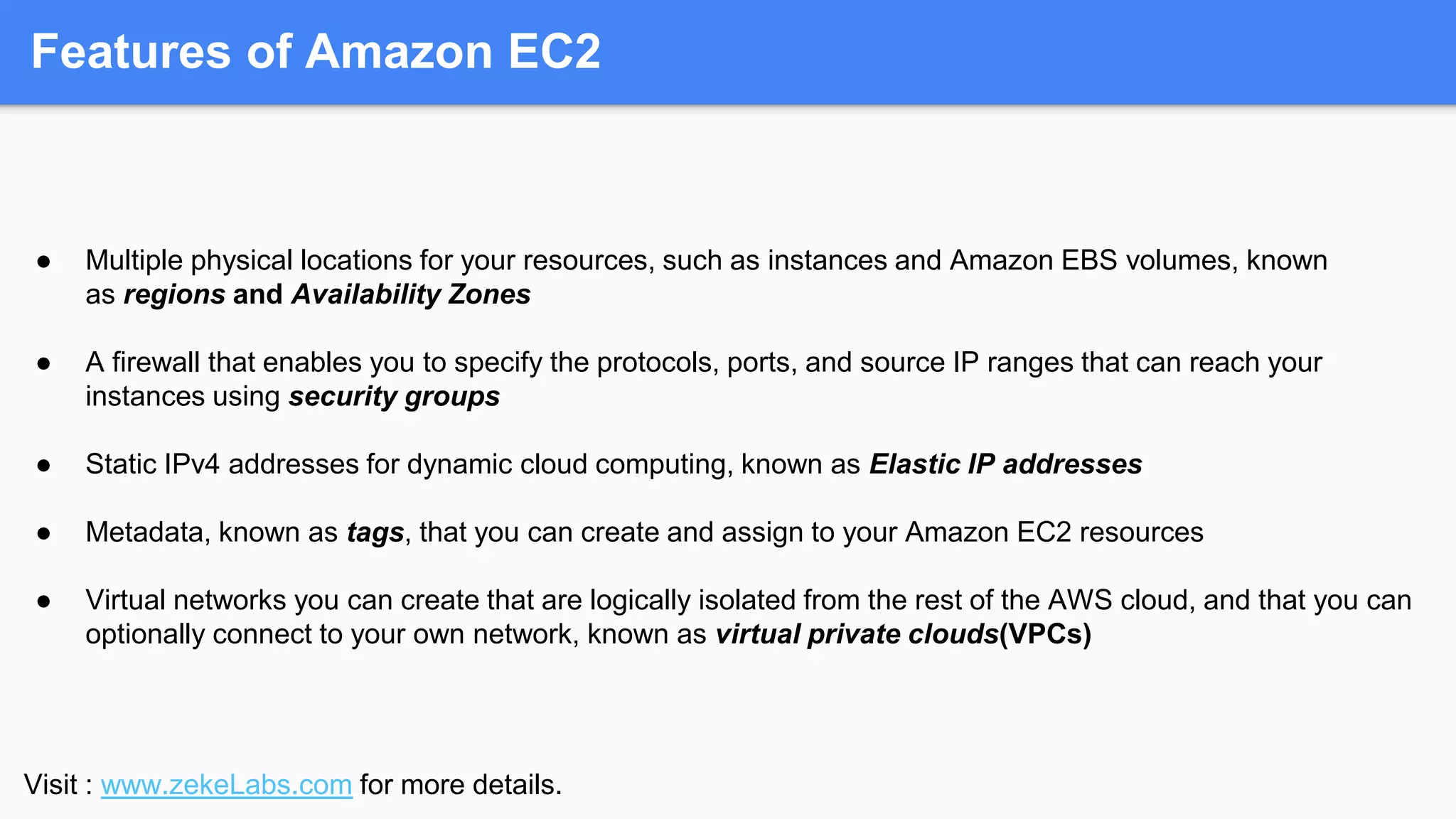 AWS Elastic Compute Cloud (EC2) | PPTX | Cloud Computing | Internet
