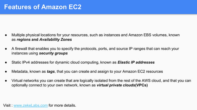 AWS Elastic Compute Cloud (EC2) | PPTX | Cloud Computing | Internet
