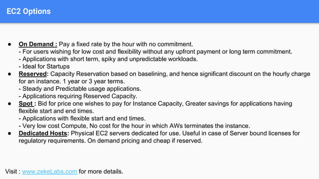 AWS Elastic Compute Cloud (EC2) | PPTX | Cloud Computing | Internet
