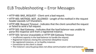 AWS EC2 and ELB troubleshooting | PPT