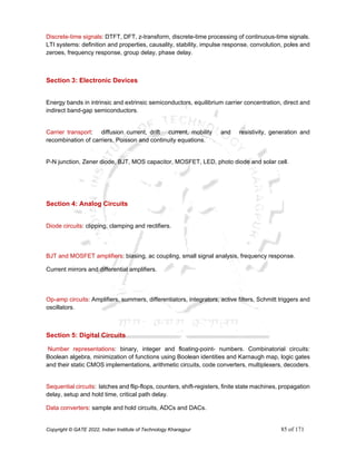 Ec 2022 gate syllabus | PDF