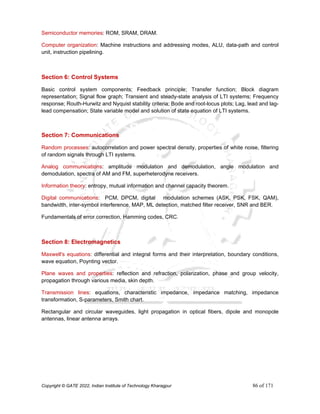 Ec 2022 gate syllabus | PDF